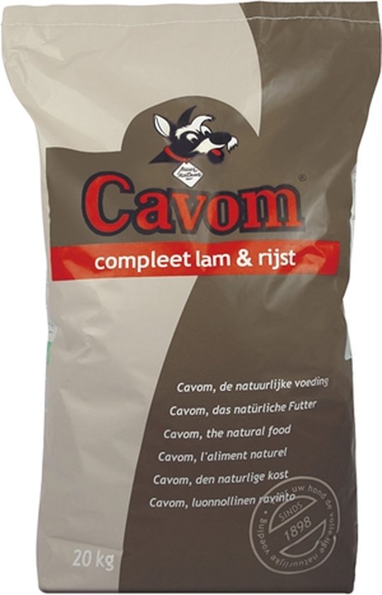 Cavom Compleet Lam & Rijst - Hondenvoer - 20 kg | bol