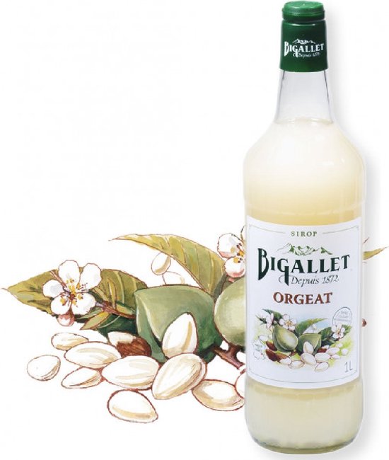 Bigallet Orgeat (Amandel) traditionele siroop - 1 liter | bol