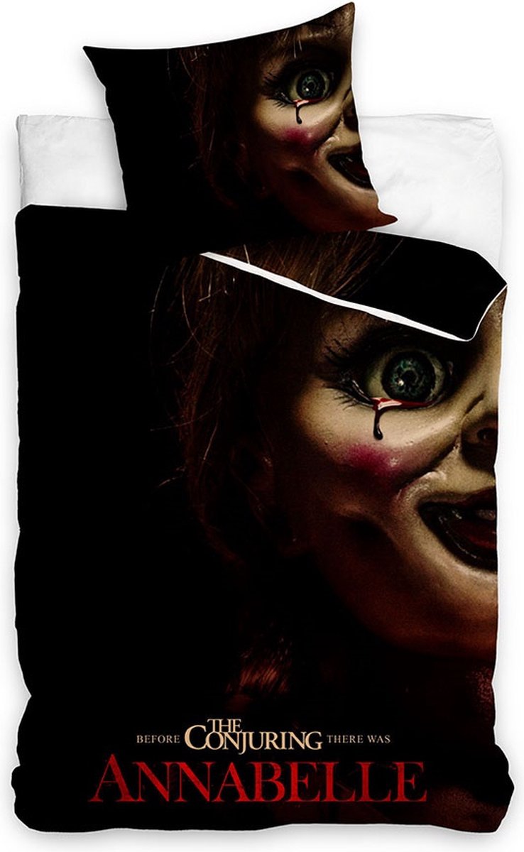 Dekbedovertrek Annabelle- Horror- Pop- Halloween- 1 persoons- katoen ...