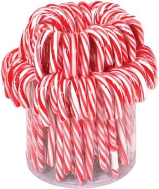 Candy Canes cannes de bonbon rouges/blanches 72 pièces 28 grammes en ...