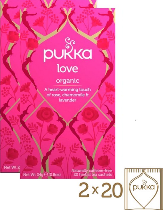 Pukka Thee - Love - Voordeelverpakking - 2 x 20 zakjes | bol