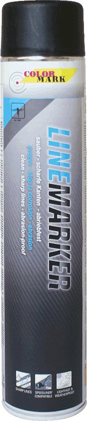Colormark Linemarker markeerverf, zwart, 750 ml | bol.com
