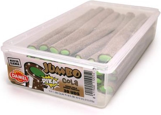 Damel Jumbo Zure Cola Sticks 30 stuks | bol