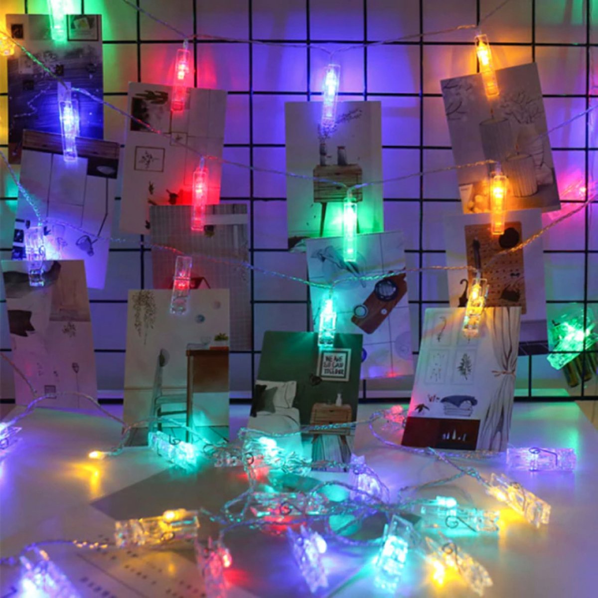 Veco Foto Lichtsnoer 6 Meter - 40 Led Lichtjes - Batterij Aangedreven ...