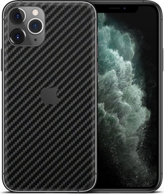 dskinz Telefoonsticker Back Skin for Apple iPhone 11 Pro Carbon Black ...