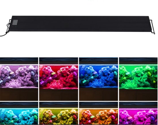 Aqurium LED Verlichting - Lamp - Licht - Met Timer - RGB 8 Kleuren ...