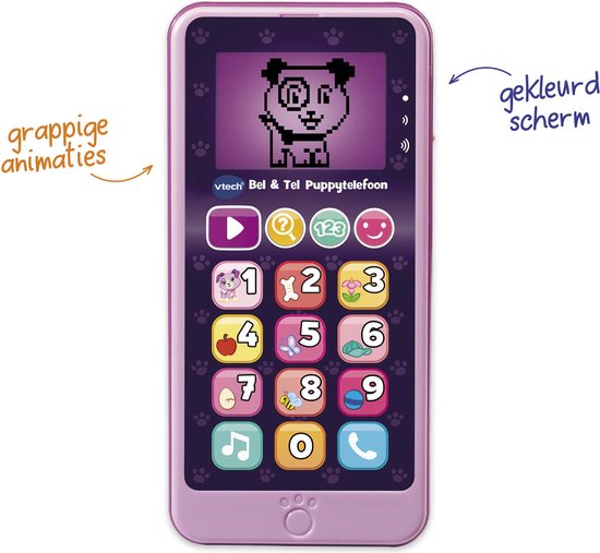 VTech Bel Tel Puppytelefoon - Baby Telefoon - Interactief Mobieltje | bol
