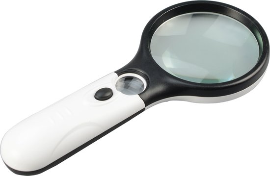 Vergrootglas - vergrootglas met verlichting - 3x en 45x vergroting ...