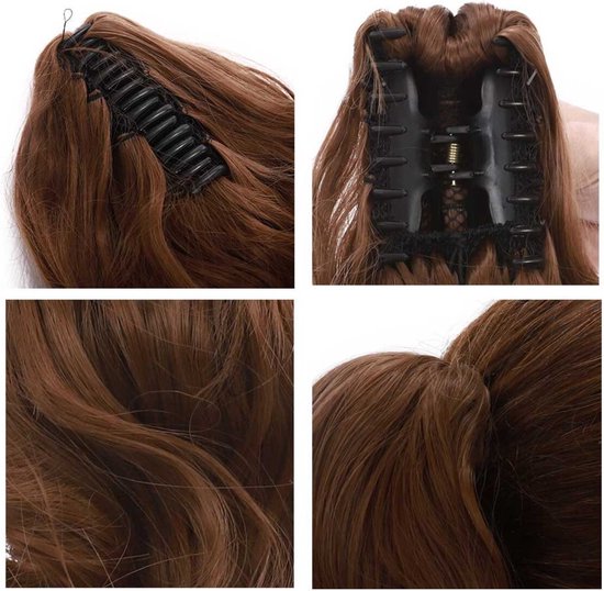 Premium Synthetic Fiber Grip-in Ponytail/ Ponytail met Klem (#18/22 ...