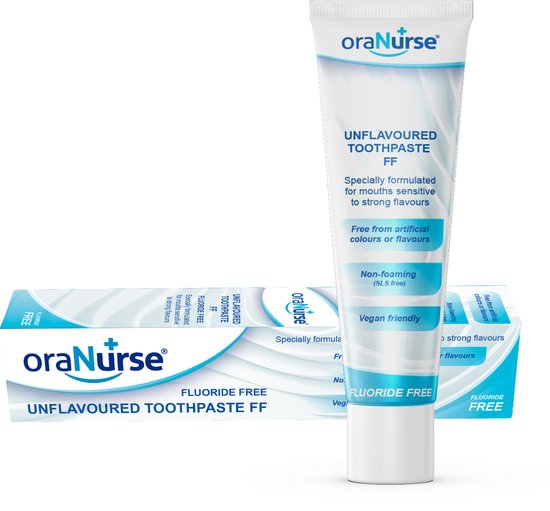 oraNurse smaakloze schuimloze Tandpasta Fluoridevrij (voor de leeftijd ...