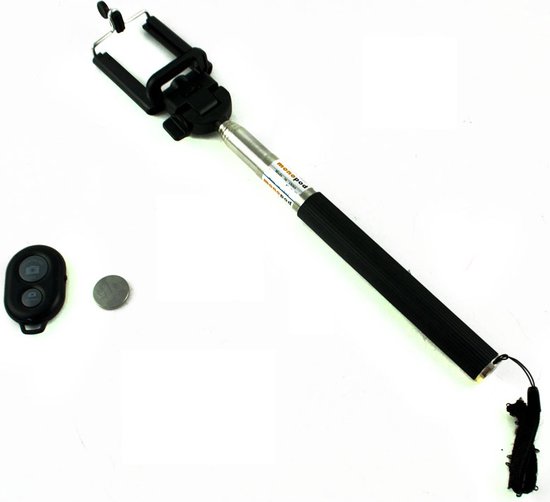 Selfie stok lamp statief driepoot zwart | bol