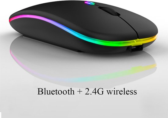 Draadloze Muis - 2.4 Ghz USB & Bluetooth - Computermuis Draadloos ...