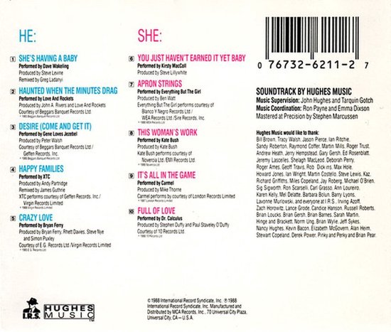 She's Having a Baby [Original Motion Picture Soundtrack], various artists | CD (album)... | bol