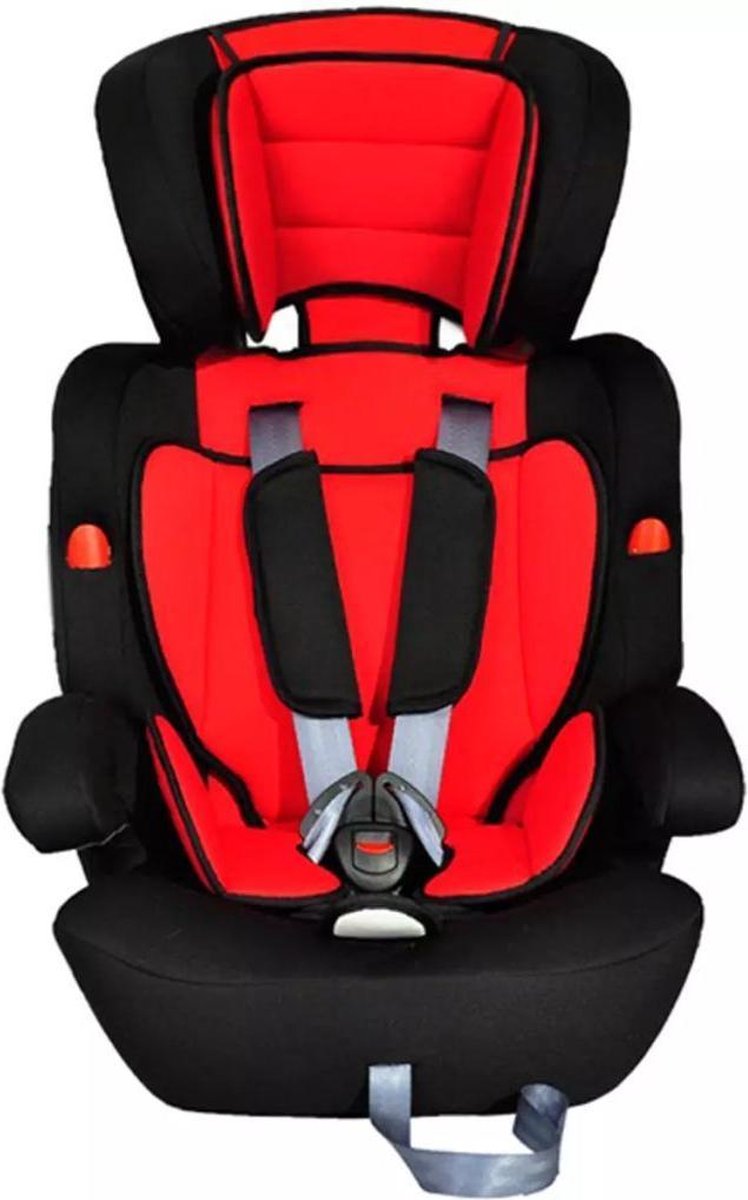 Autostoel met Ligstand Rood Zwart - Kinderstoel Auto | bol.com