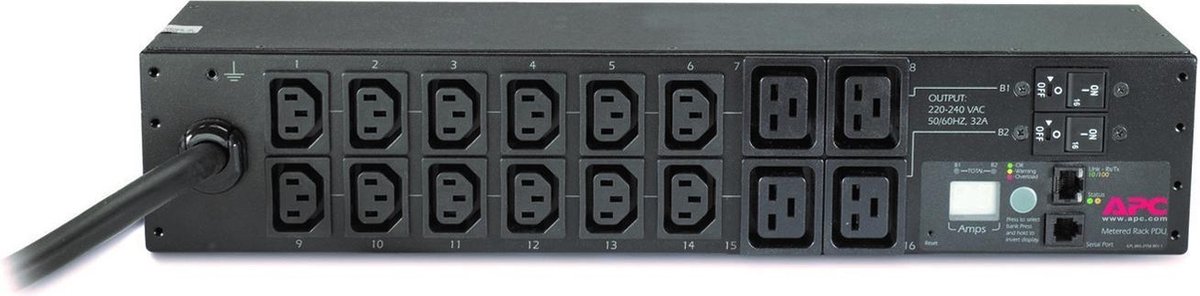 APC Rack PDU Metered 2U 32A 230V AP7822B | bol.com