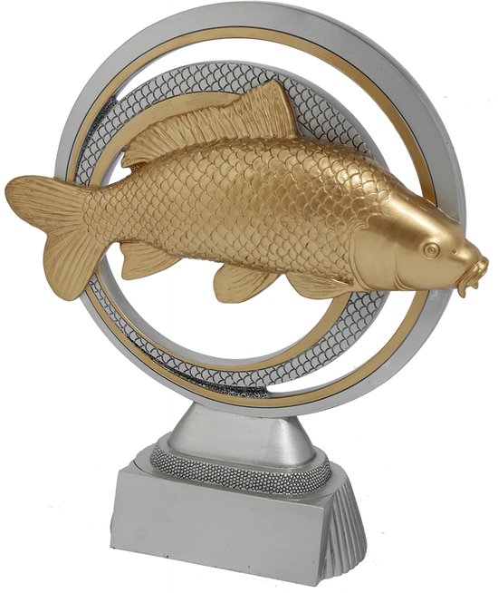 Gold & Silver Heavy Carp Trophy 25 cm Karper Trofee Hoofdprijs ...