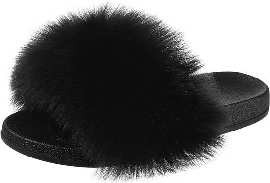 Zachte Dames Slippers Zomer Pantoffels met Pluche Band | bol