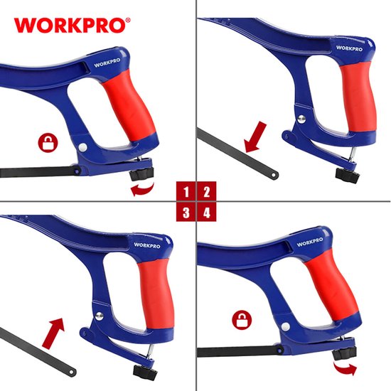 Boogzaag Workpro Aluminium 300 mm | bol