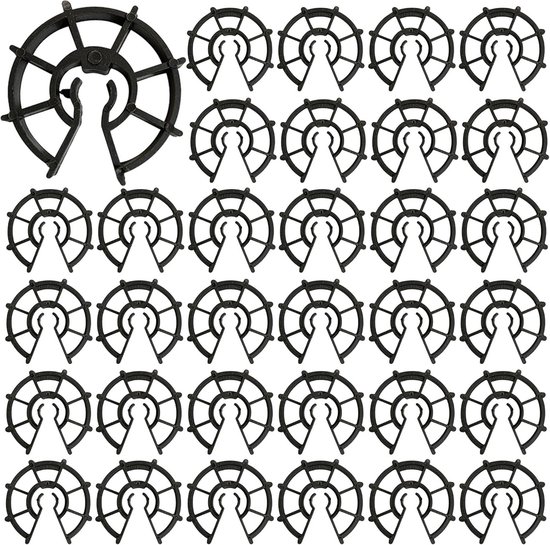 100x Kunststof Betonijzer Wiggen 8-12mm - Afstandhouders Bekisting voor ...