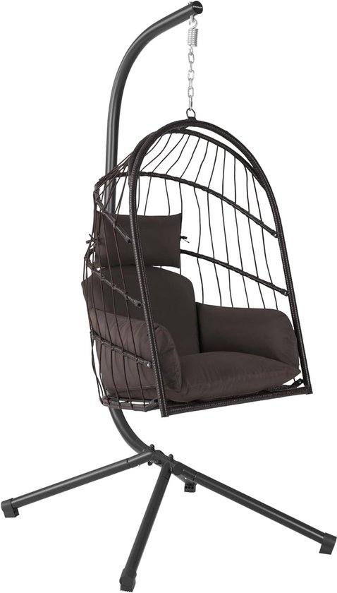 Hangstoel met Frame voor Binnen en Buiten – Opvouwbaar, Stabiel, Incl ...