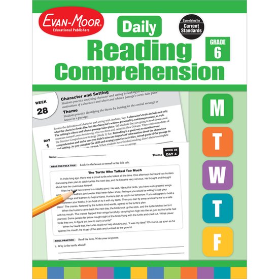 Daily Reading Comprehension, Grade 6 Te | 9781629384795 | Evan-Moor ...