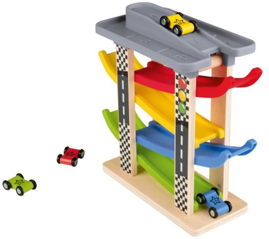 Houten motoriek speelgoed | Houten Racebaan | Motoriek Speelgoed met ...