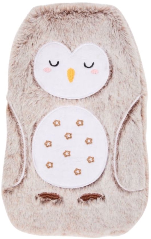 Betty’s Fun warmwaterkruik uil– 1 liter schattige knuffelkruik voor ...