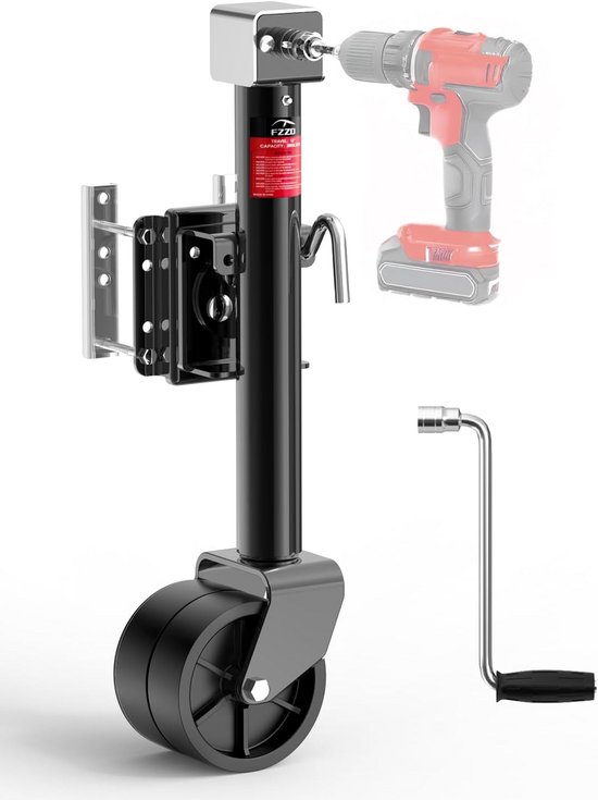2000lbs Trailerliersteun Zwenkwiel Boormachine Compatibel 12" Lift RV ...