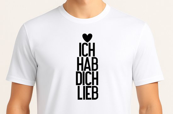 Ich hab dich lieb - T Shirt - Funny - Cute - Sarcastic - Sarcastisch ...