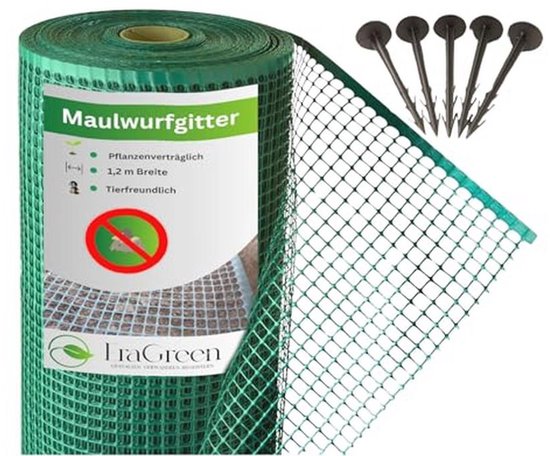 Mollengaas 60m x 1,2m - Bescherming tegen Mollen in je Tuin met ...
