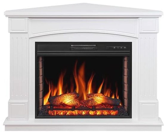 Elektrische Hoek Open Haard met LED-vlameffect voor Verwarming tot 30 ...
