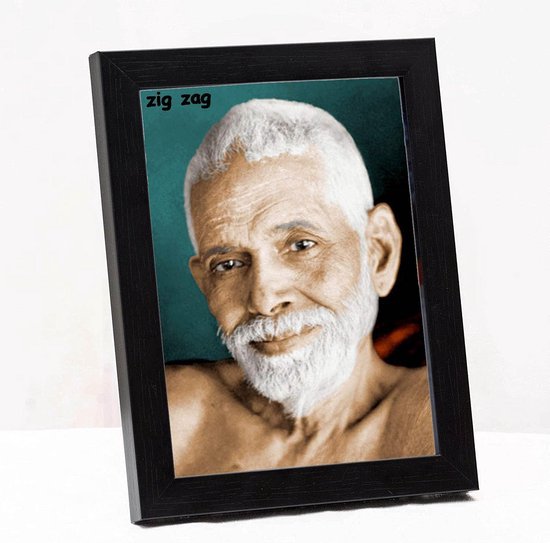 Inspirerende Foto Lijst Ramana Maharshi voor Tafel of Muur - Zwart | bol