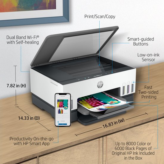 HP Smart Tank 6006 - Sans fil - Imprimante couleur tout-en-un - Encre 3 ...