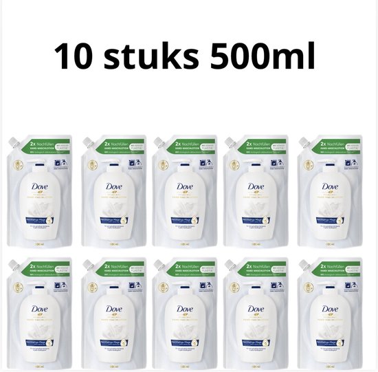 Dove - Handzeep - Navulling 10 x 500 ml - Voordeelverpakking ...