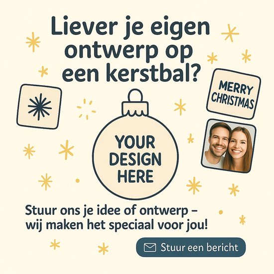 Merry Christmas Rode Kerstbal – Feestelijke Glazen Kerstbal met Vrolijk ...