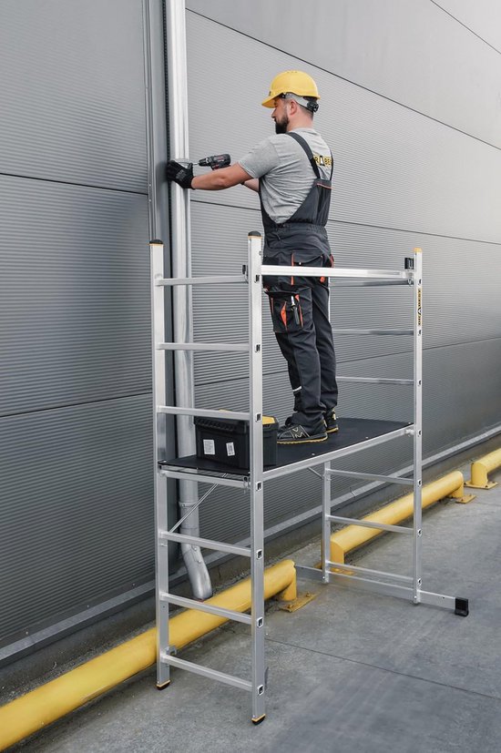 Multifunctionele 3-in-1 Aluminium Ladder met Werkplatform en ...
