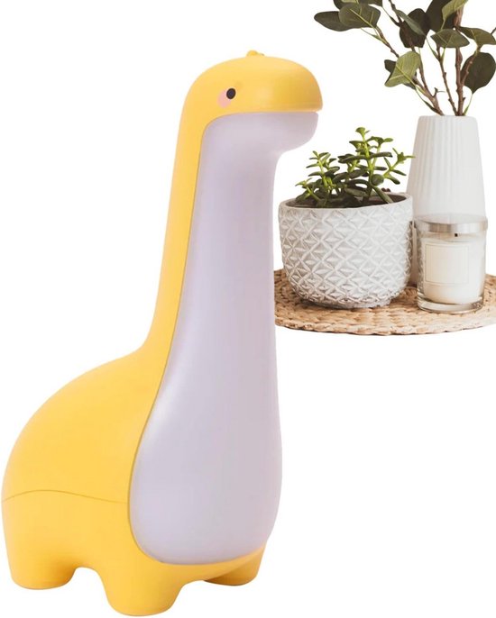 Oplaadbaar Dinosaurus Nachtlampje voor Kinderkamer - LED Touchlamp met ...