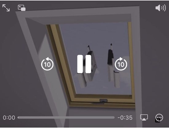 Verduisterende rolgordijn ROOFLITE F4A 66x98 - wit | bol