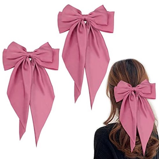Grote Strik Haarclips - Set van 2 in Diverse Kleuren voor Volwassenen ...