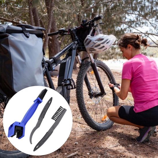 Professionele Kettingreinigingsborstel Set voor Fiets en Motorfiets V2 ...