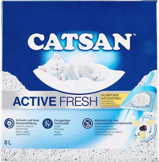 Natuurlijke Kattenbakvulling met Actieve Koolstof - 8 Liter | bol