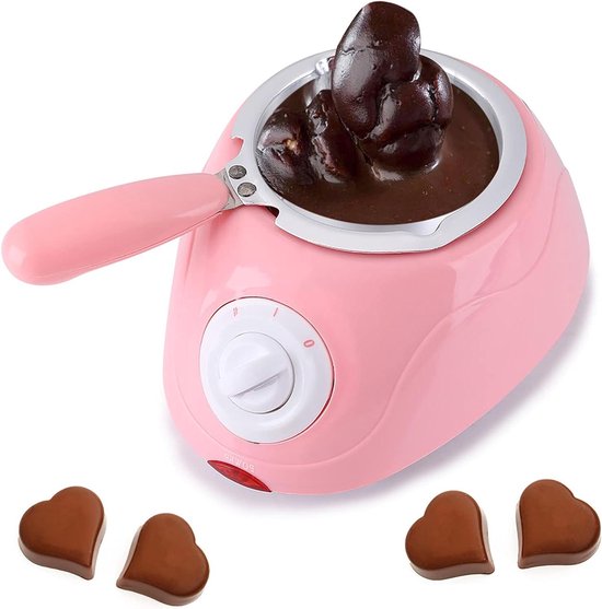 E-Ambar - Elektrische Chocolade Smeltmachine Met DIY Mold Set en Roze ...