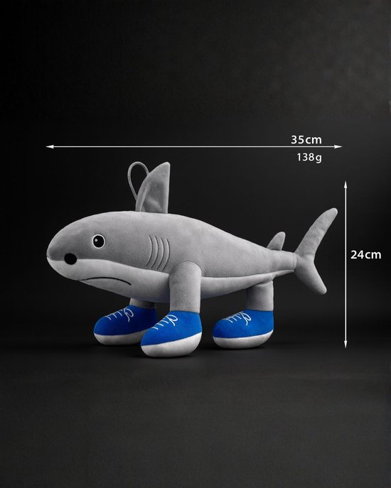 Tralalero Tralala Brainrot Haai Knuffel - Pluche Speelgoed 35 cm ...