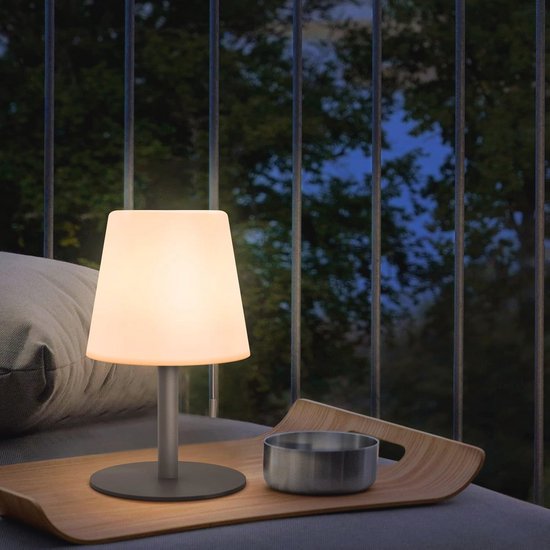 Draadloze LED Tafellamp - Warmwit en RGB Dimbaar - Waterdicht IP44 voor ...
