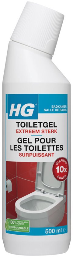 HG Toiletgel Extra Sterk 500 ml - Voordeelverpakking - 2 stuks ...