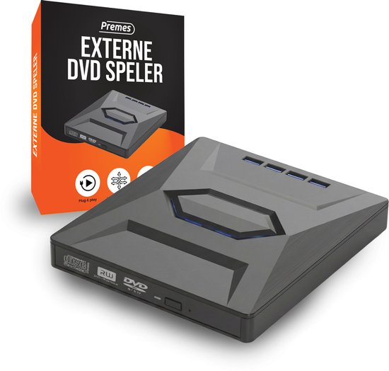 Externe DVD Speler Premes - USB 3.0 - DVD’s & CD’s Branden en Lezen ...