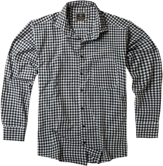 Groot Formaat Heren Overhemd Lange Mouwen Geruit Casual Comfortabel ...
