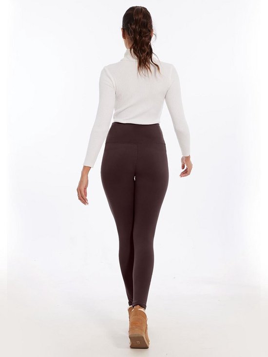 Dikke fleece gevoerde legging met hoge taille voor dames - Warme ...