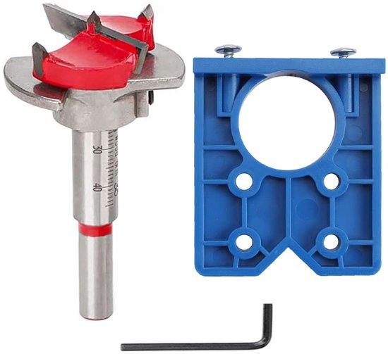 Boorgeleider - Scharniermal boorgeleiderset - voor 35mm scharniergaten ...