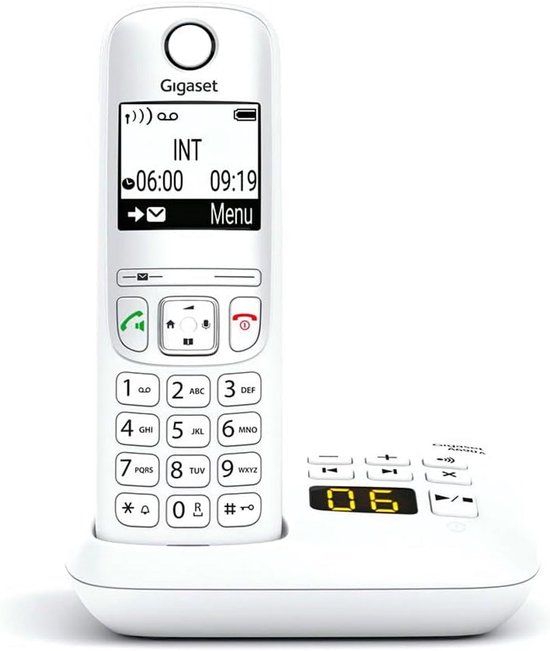 Draadloze DECT Telefoon met Antwoordapparaat - Wit | bol